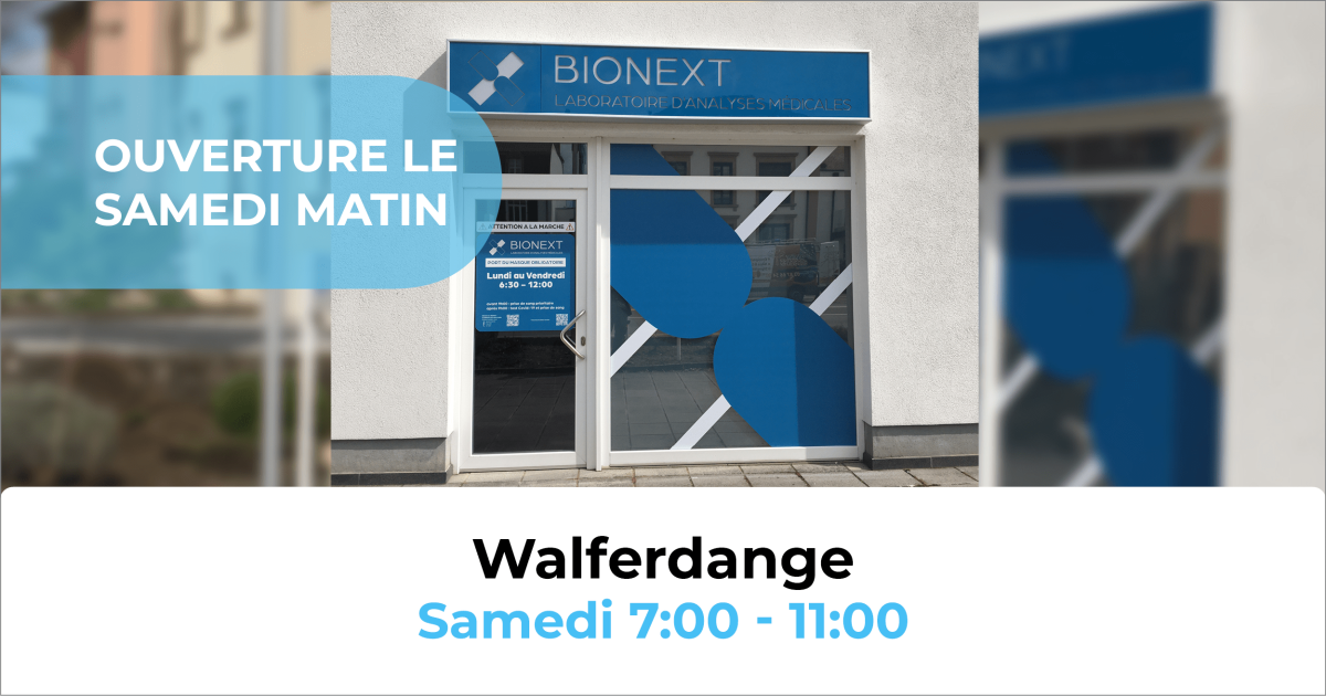 Ouverture le samedi | BIONEXT
